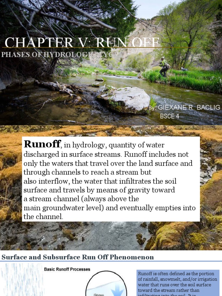 Chapter V: Run Off: Phases of Hydrologic Cycle | PDF | Surface Runoff ...
