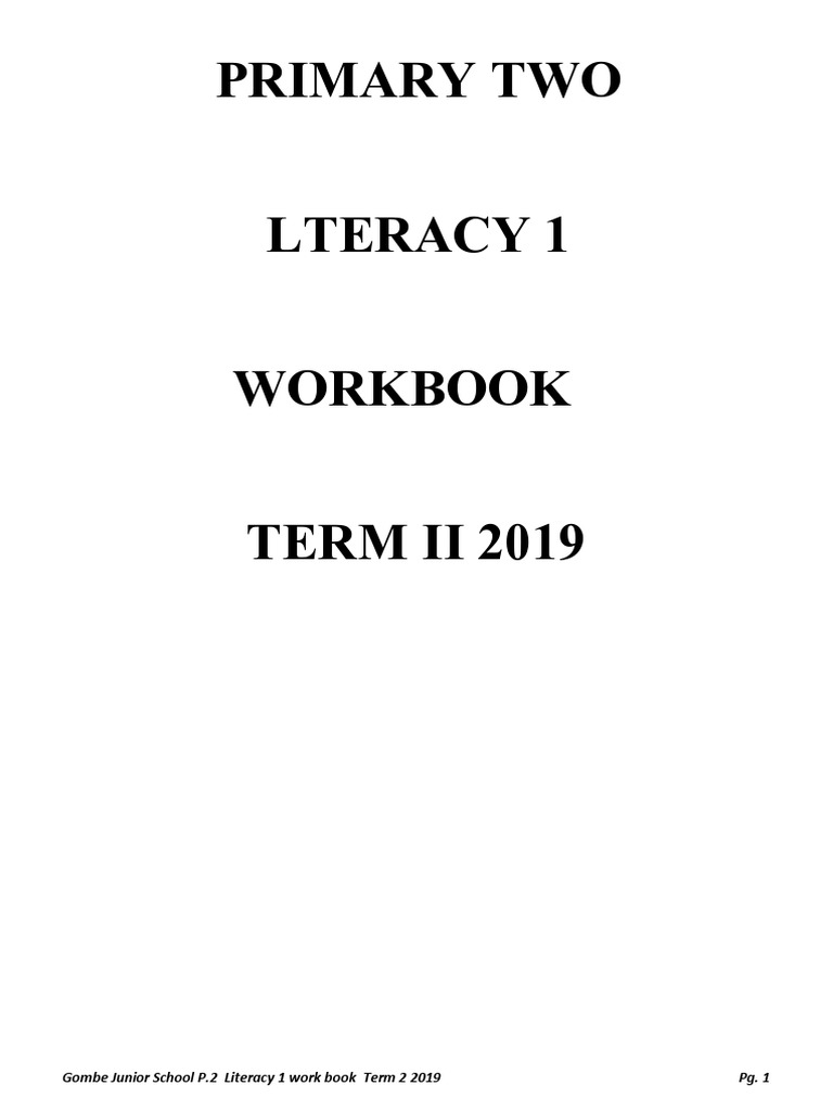 P.2 Literacy Workbook Term 2 2019 | PDF | Seed | First Aid