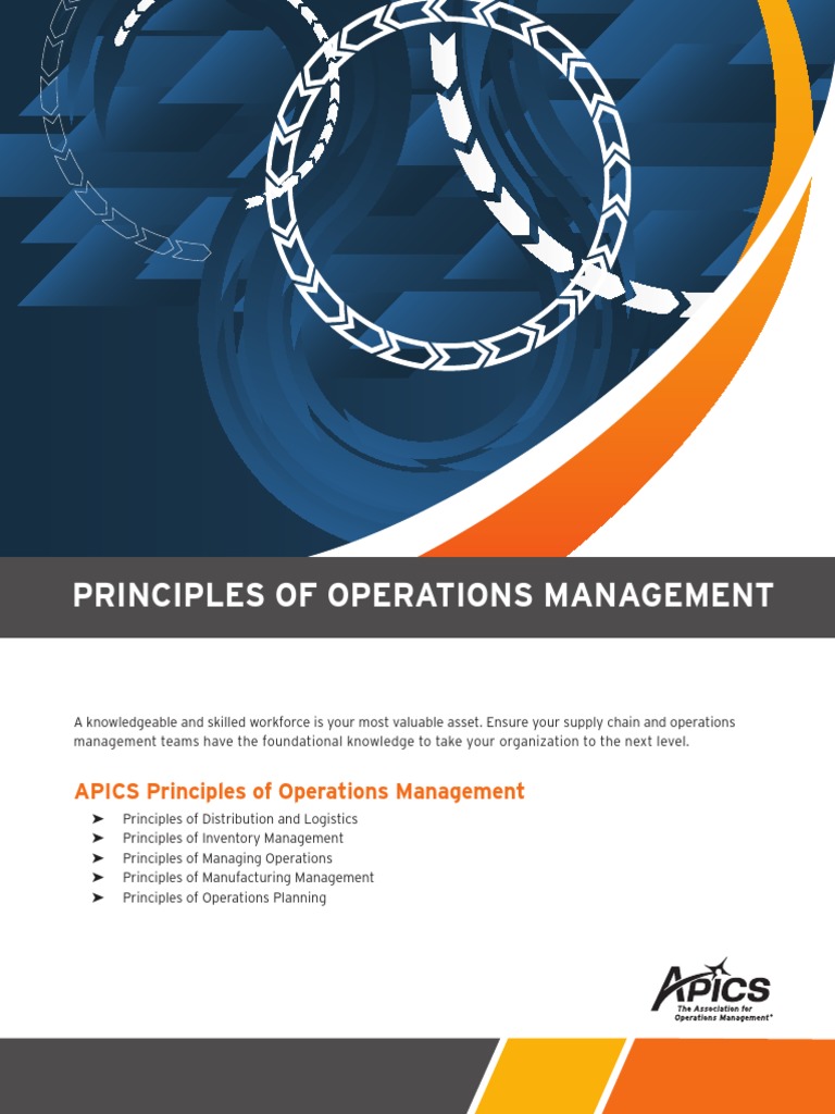 APICS Principles of Operations Management | PDF | Operations Management ...
