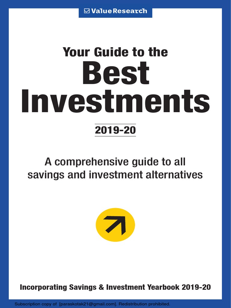 Value Research Guide To Best Investments 2019-20 | PDF | Banks ...