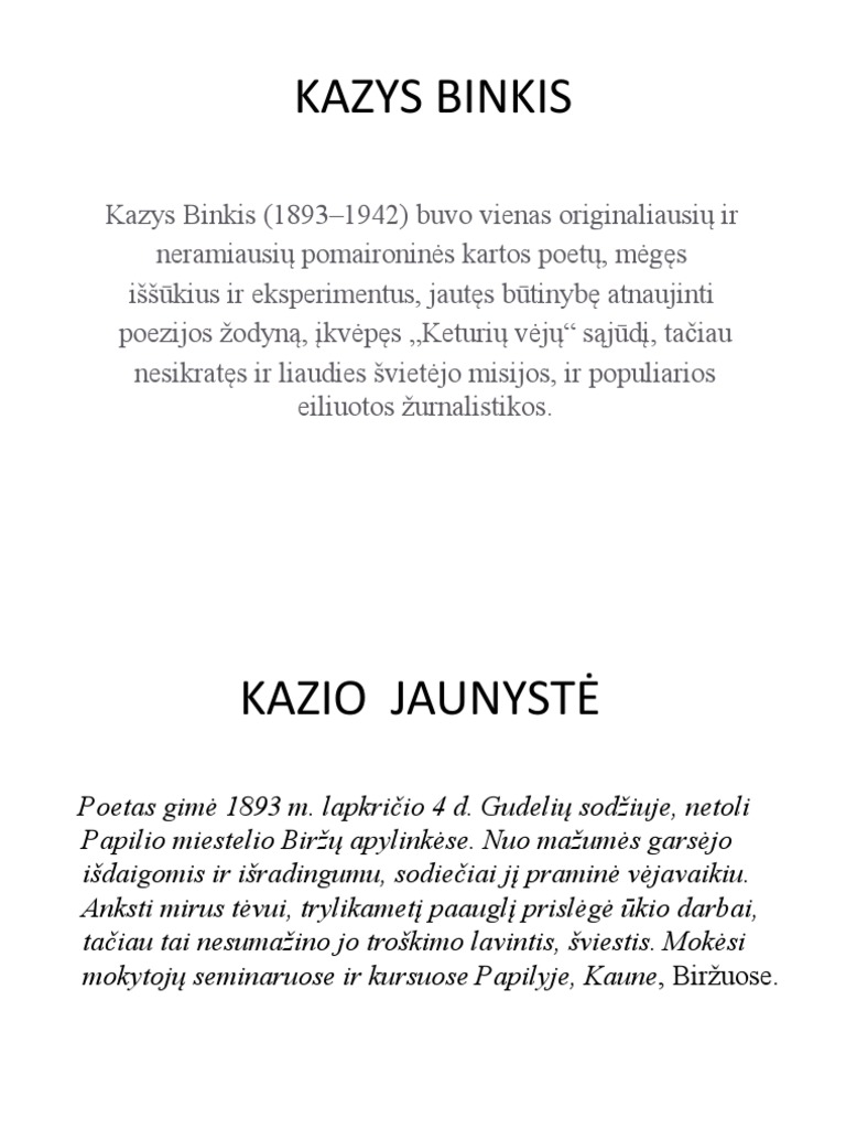 Gvidas Velaniskis 7c Kazys | PDF
