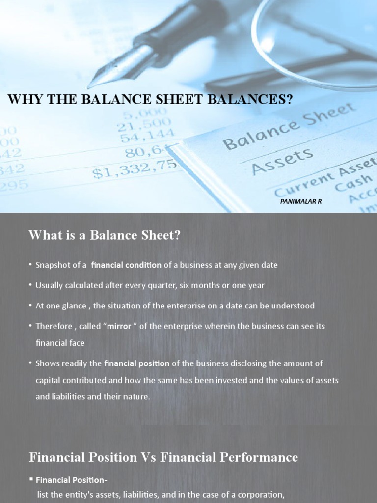 Bal Sheet Why Balances | PDF | Debits And Credits | Balance Sheet