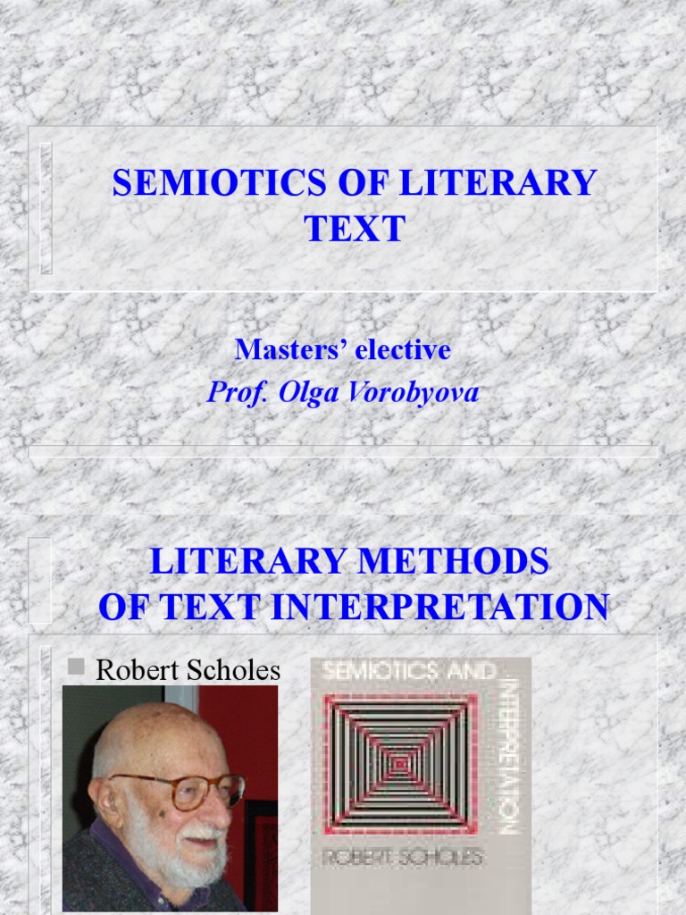 Semiotics of Literary Text | PDF | Semiotics | Narrative