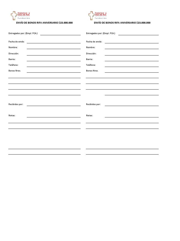 Formato Despacho Bonos | PDF