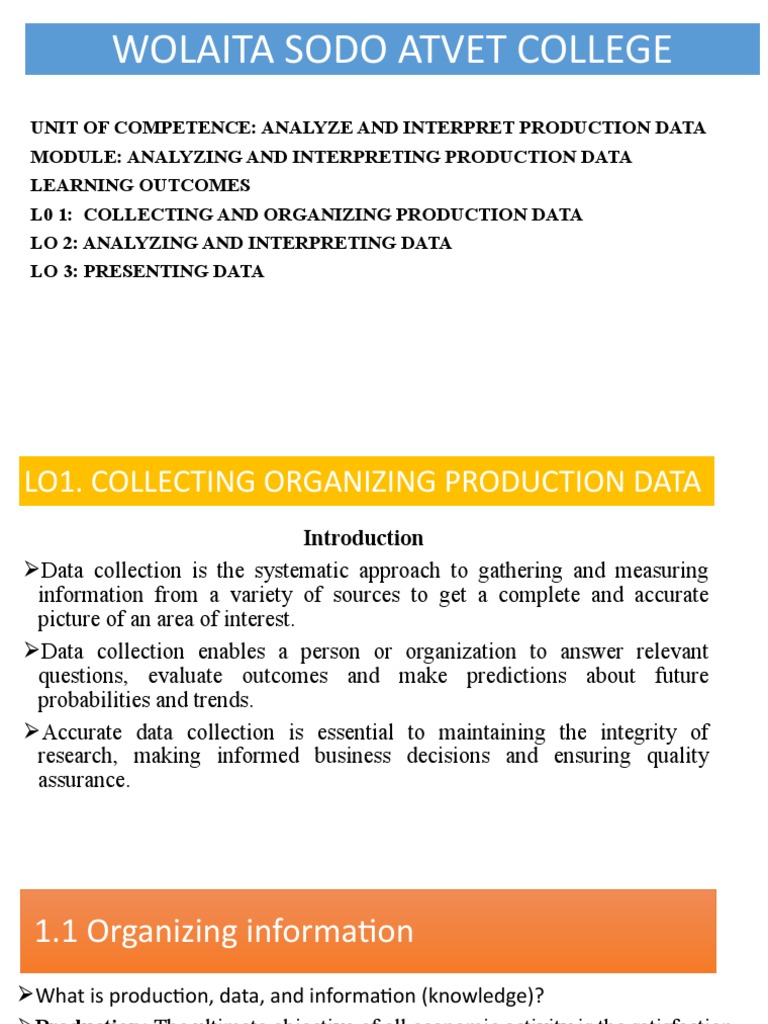 Analyzing Production Data Techniques | PDF | Data | Information