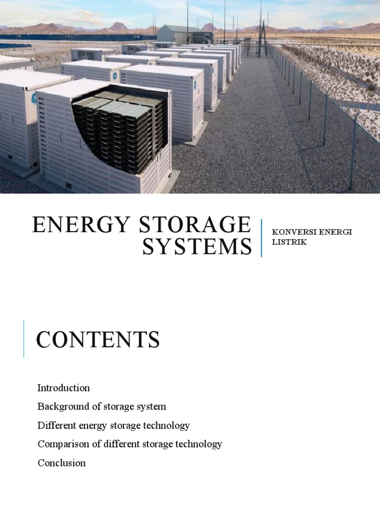 Energy Storage System | PDF | Energy Storage | Fuel Cell