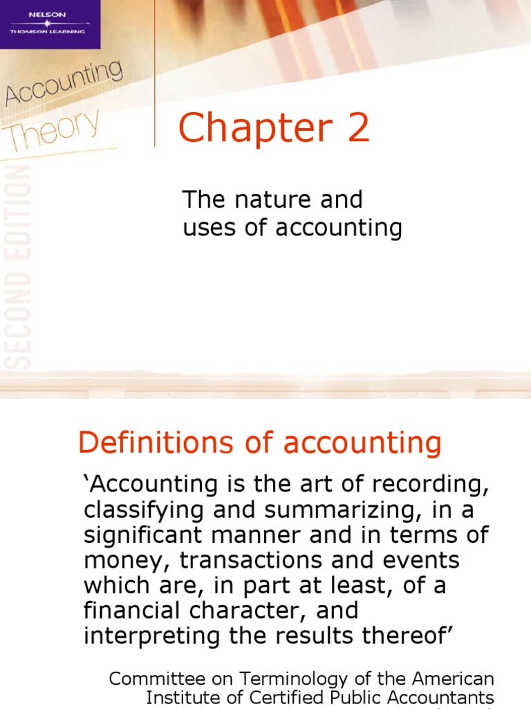 The Nature and Uses of Accounting | PDF | Financial Accounting ...