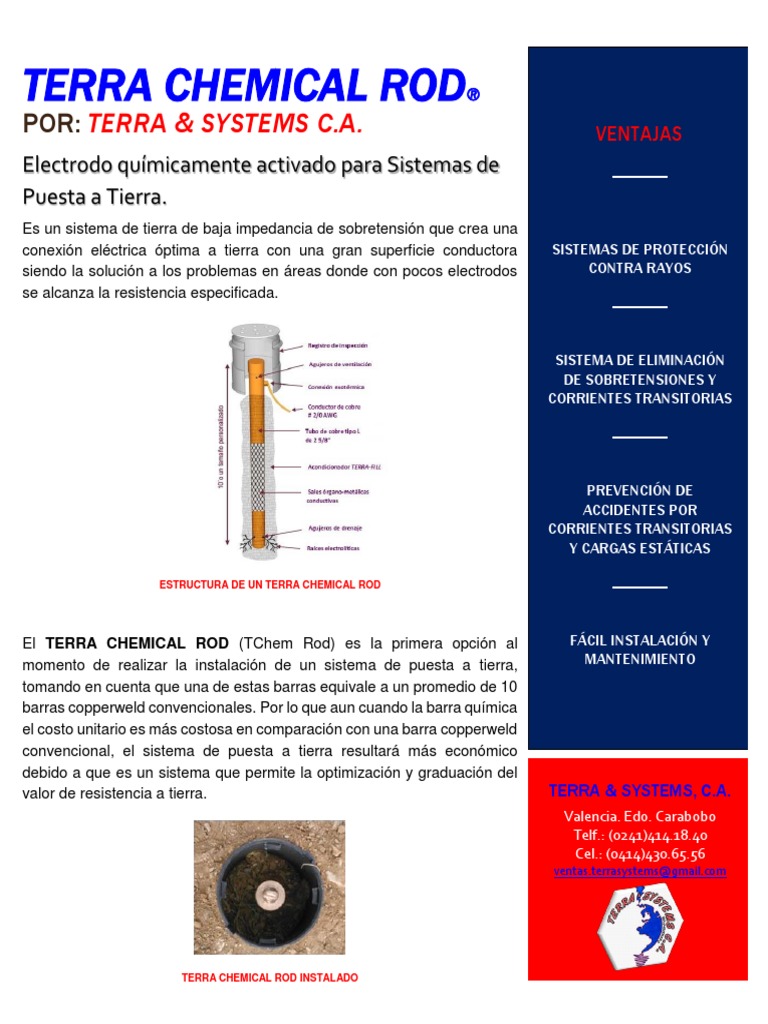 TChem Rod v.7. FICHA TECNICA. Especificaciones y Características. | PDF ...
