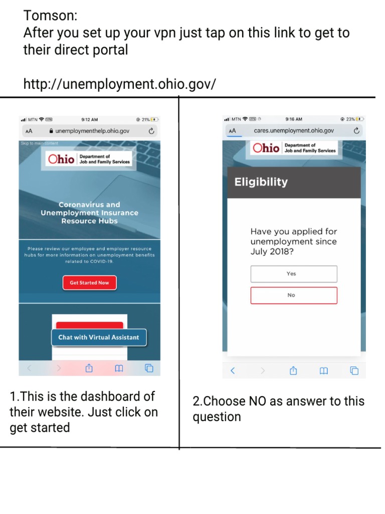 Ohio Unemployment Tutorial | PDF | Login | Cyberspace