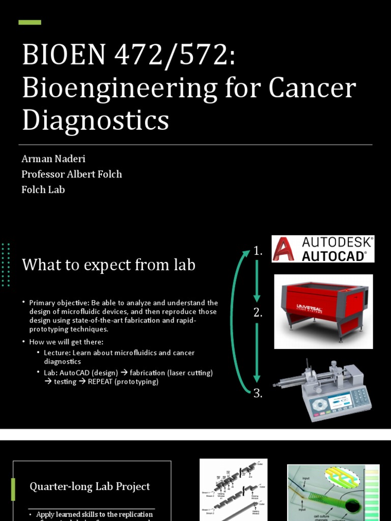 BIOEN 472/572: Bioengineering For Cancer Diagnostics: Arman Naderi ...