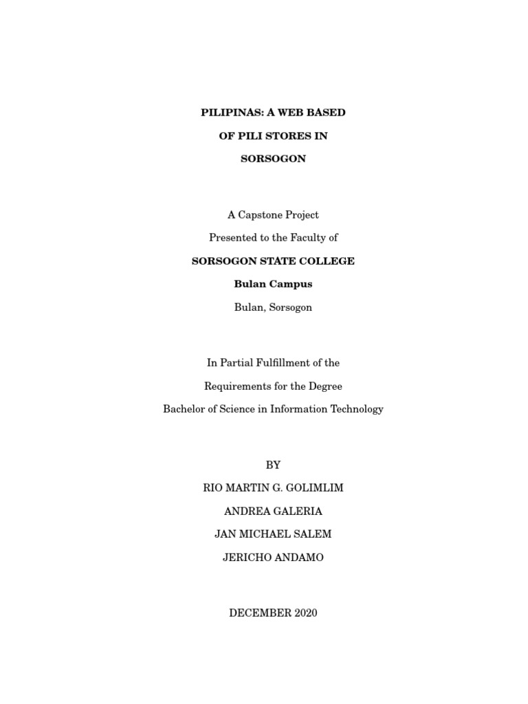 Capstone Template | PDF | Agent Based Model | Php