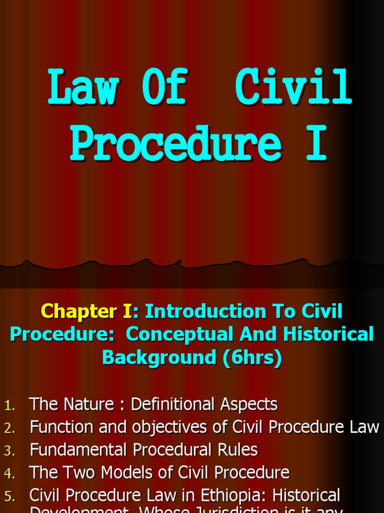 Overview of Civil Procedure Law | PDF | Discovery (Law) | Pleading