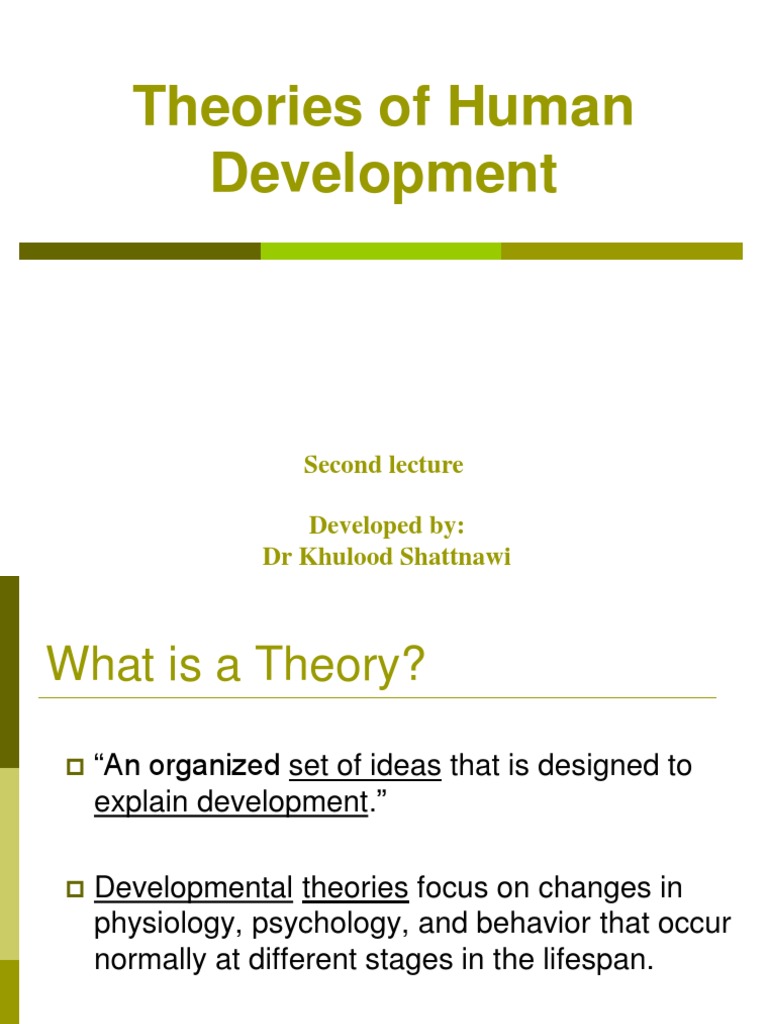 Theories of Human Development PDF | PDF | Cognitive Development | Human ...