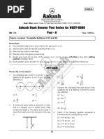 Aakash AIATS-1 Answer Key | PDF