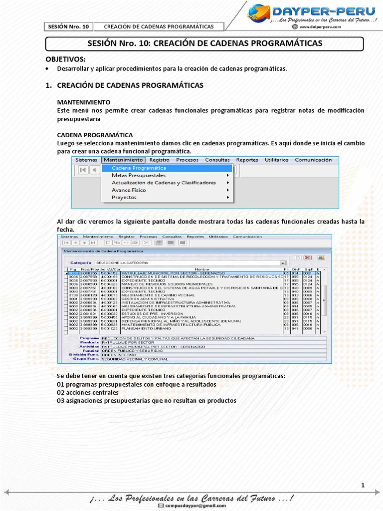 S10 - Creación de Cadenas Programáticas | PDF | Informática | Software