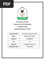 Bitumen Extraction Test | PDF