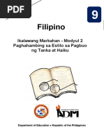 Activity Sheet (Paghahambing) | PDF | Language Arts & Discipline