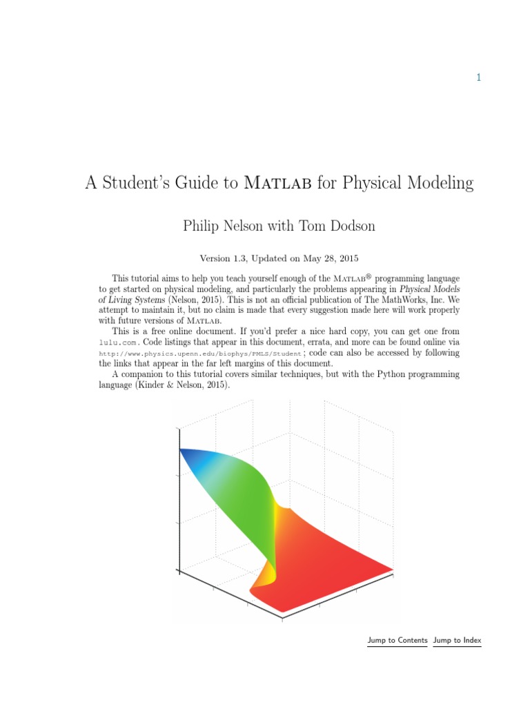 Matlab Tutorial Nelson | PDF | Matlab | Matrix (Mathematics)