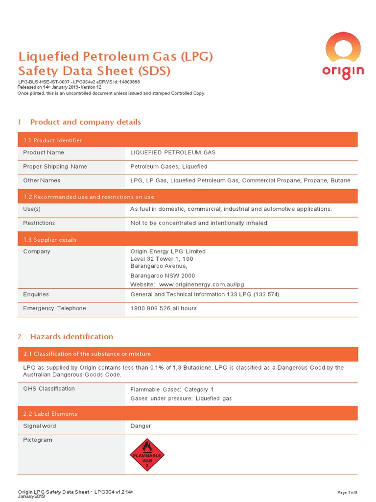 LPG-BUS-HSE-IST-0007 - Safety Data Sheet - Liquefied Petroleum Gas ...