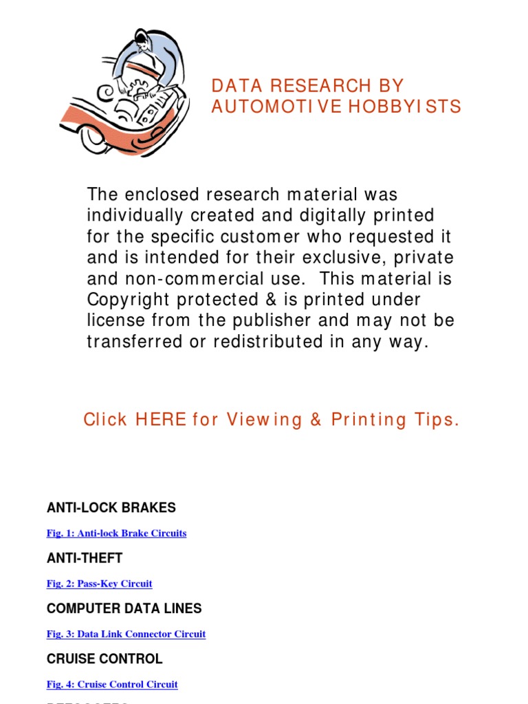 Data Research by Automotive Hobbyists | PDF | Trunk (Car) | Headlamp