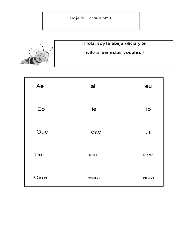 Lectura AEIOU | PDF