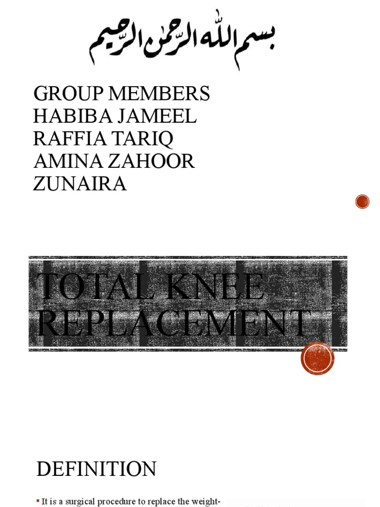 A Comprehensive Guide to Total Knee Replacement: From Pre-operative ...