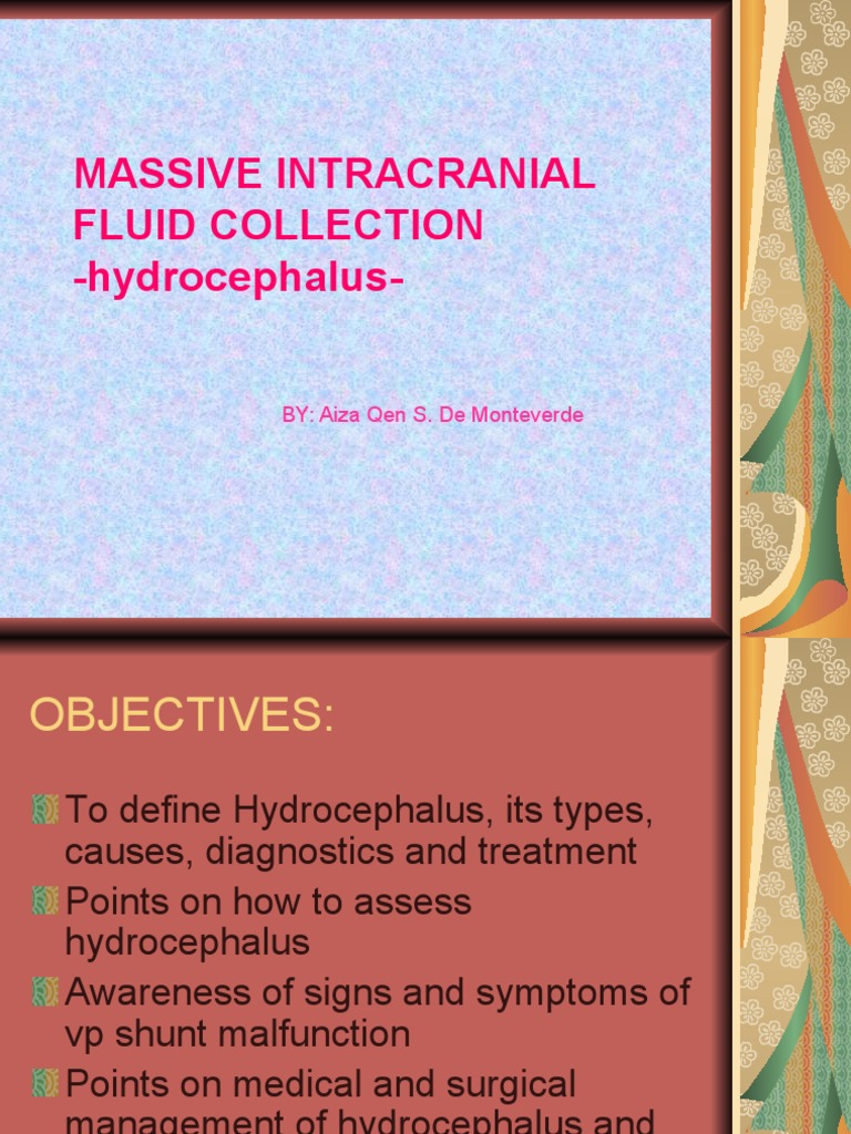 Massive Intracranial Fluid Collection | PDF | Cerebrospinal Fluid ...