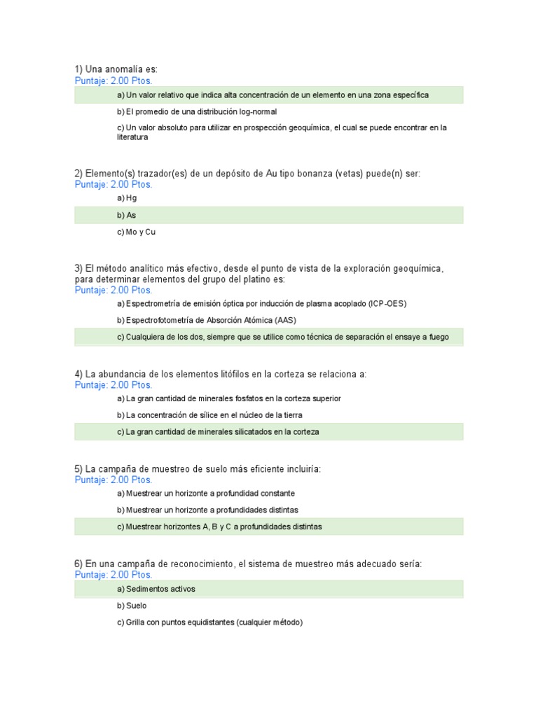Modulo VI Examen - Geoquimica | PDF | Geoquímica | Suelo