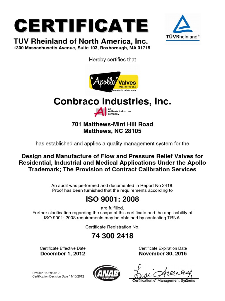 Cert TUV | PDF | Iso 9000 | Business