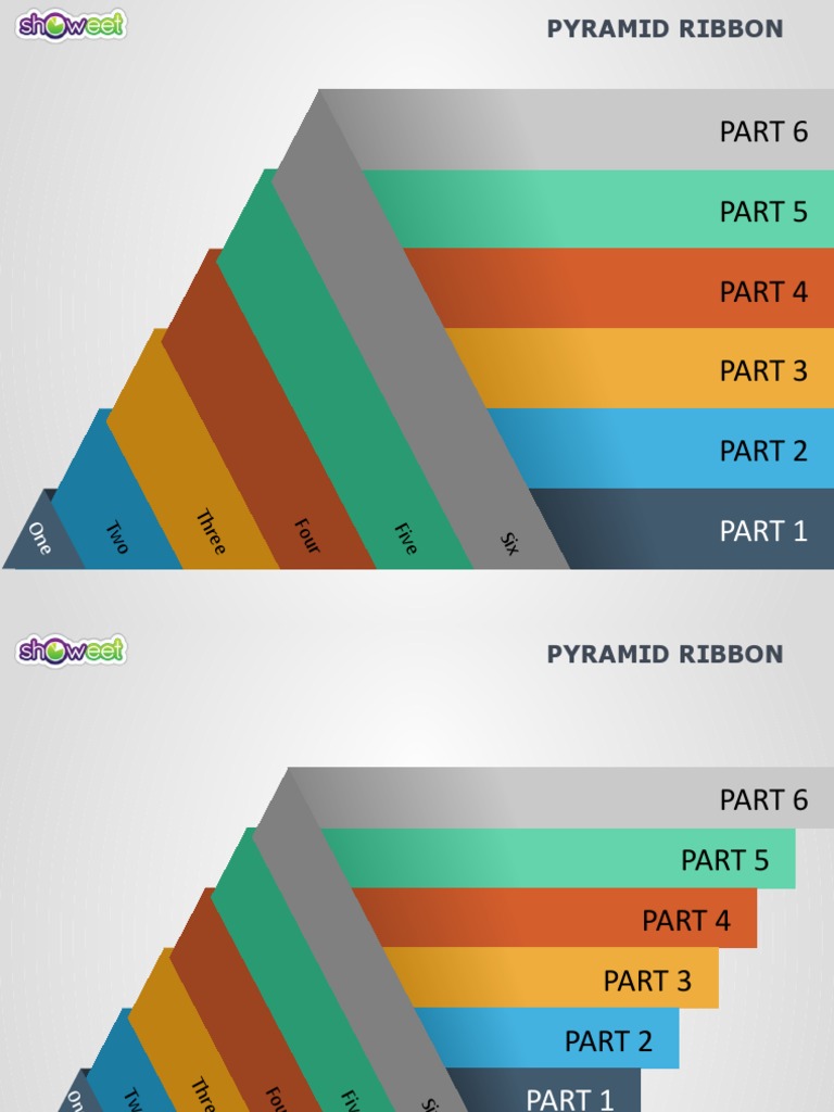 Pyramid Ribbon Diagram PowerPoint | PDF | Business