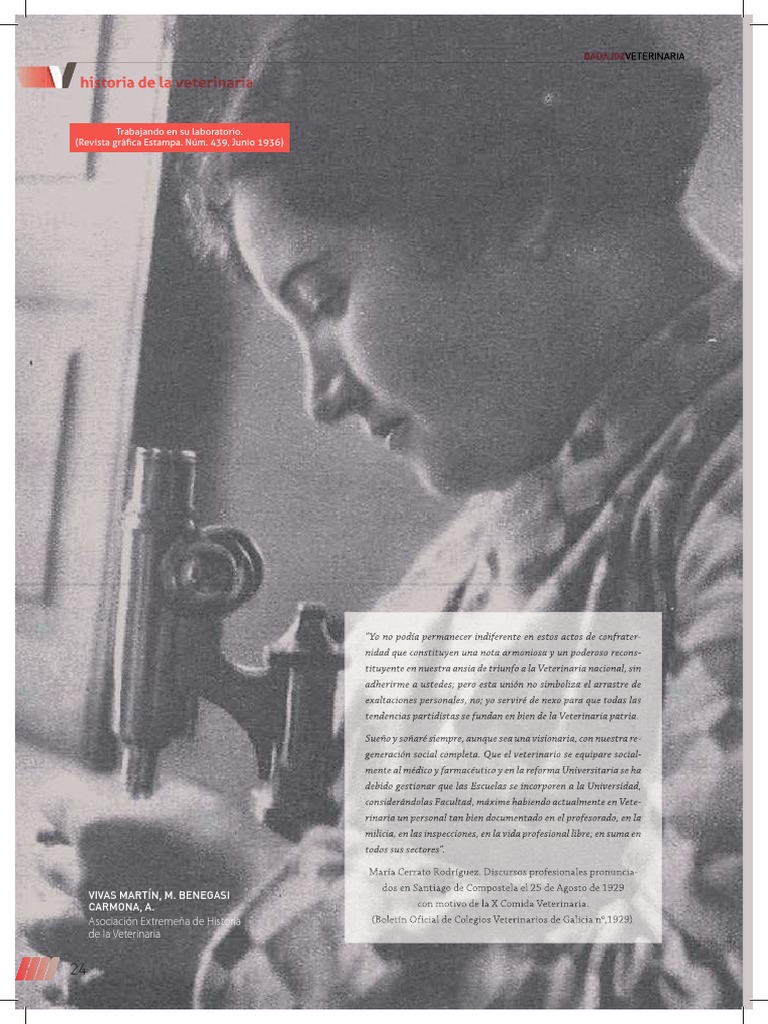 María Cerrato Rodríguez. Semblanzas de Una Pionera. | PDF | Medicina ...