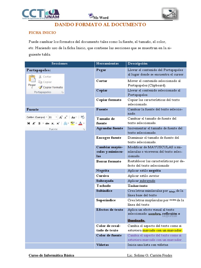 3-Dando - Formato - Al - Documento - Word PDF | PDF | Informática ...