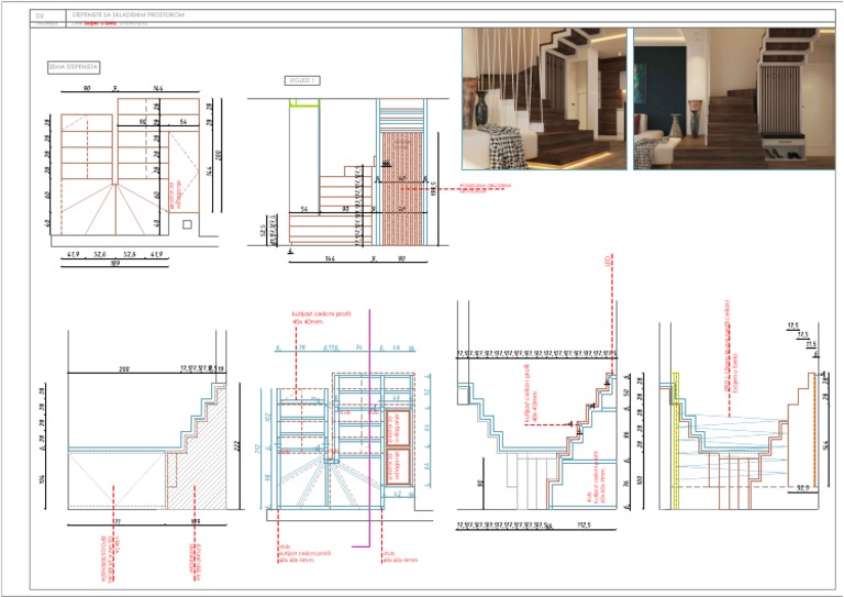 Stepeniste - Model, Crtez PDF | PDF