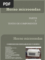 Partes Del Microondas | PDF | voltaje | Corriente eléctrica