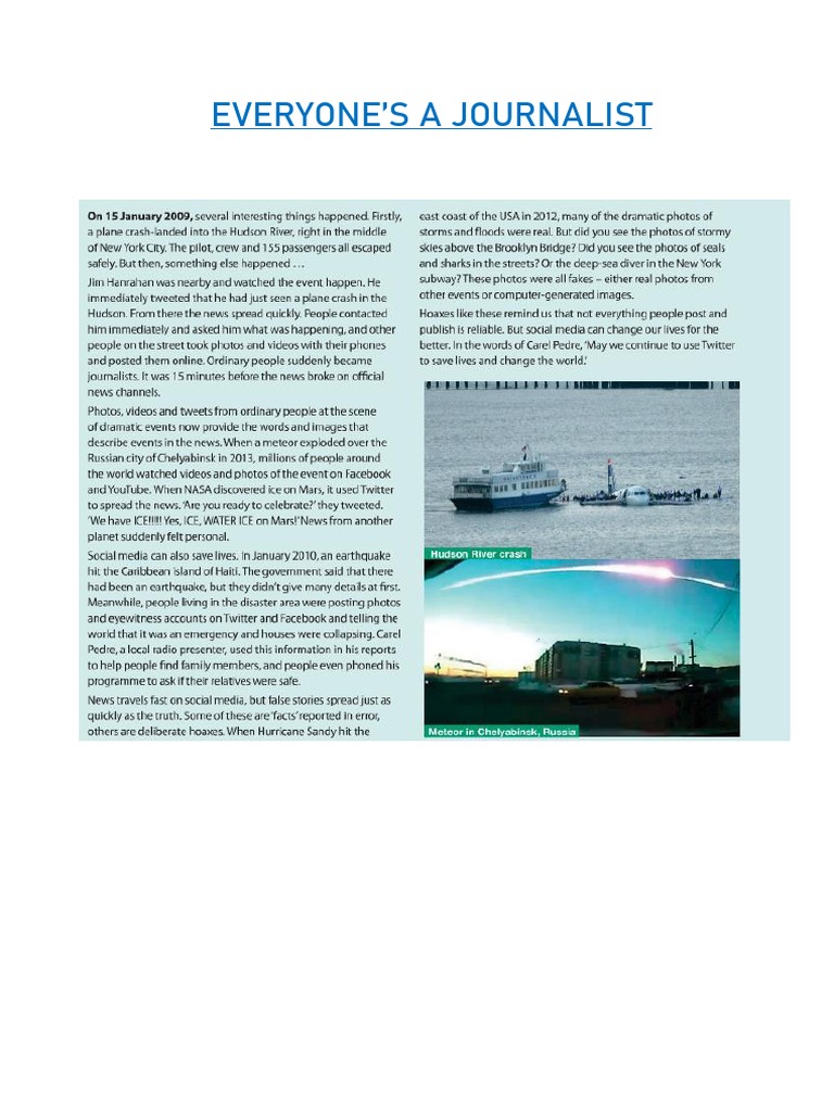 Everyone's A Journalist | PDF