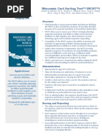 Corsi Block Tapping Test | PDF | Neuroscience | Cognitive Science