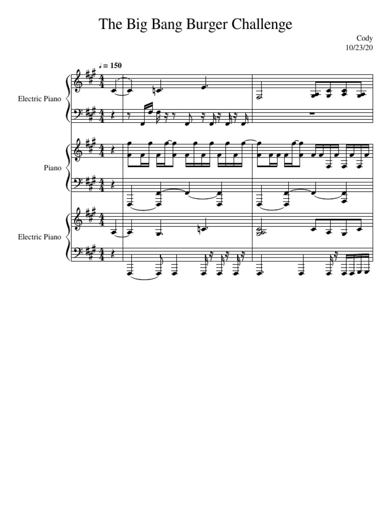 The Big Bang Burger Challenge | PDF