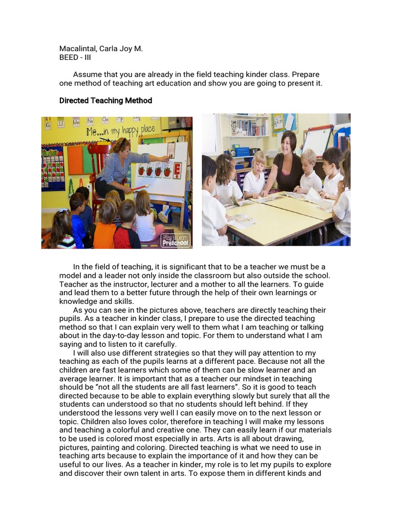 Method of Teaching Art Education | PDF