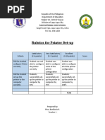 Rubrics For Preparing Appetizer | PDF