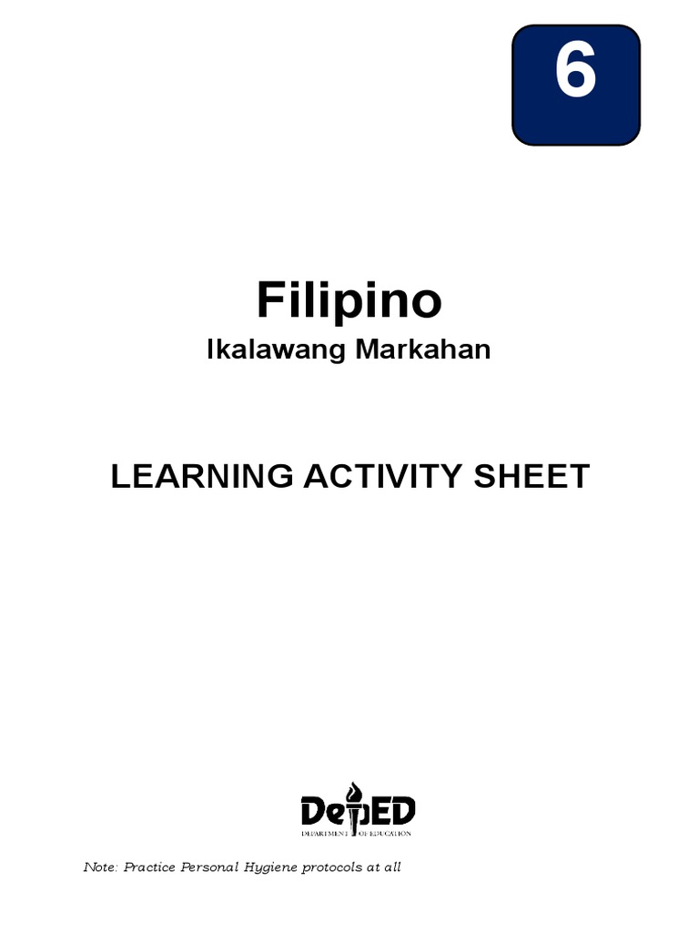 Grade 6 Q2 Filipino LAS Editted | PDF
