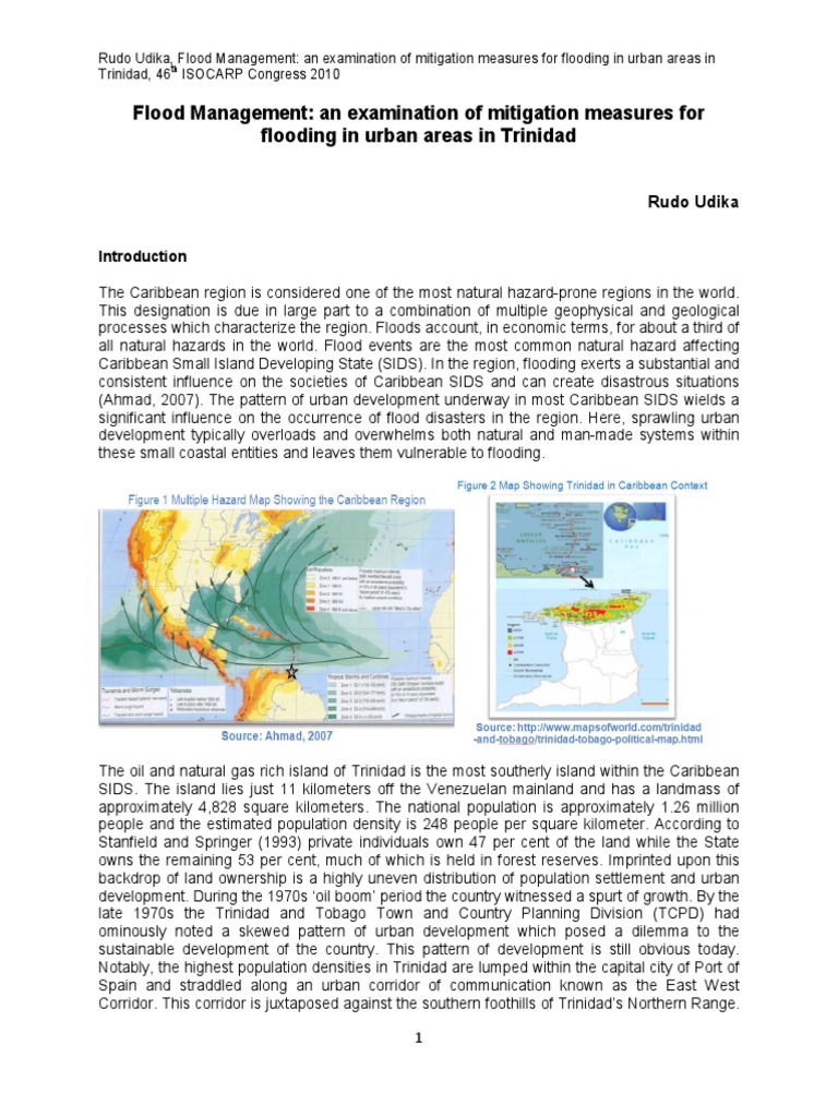 Flooding in Trinidad | PDF | Climate Change | Hazards