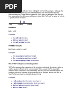 WILL vs. GOING To Worksheet Live Worksheets | PDF
