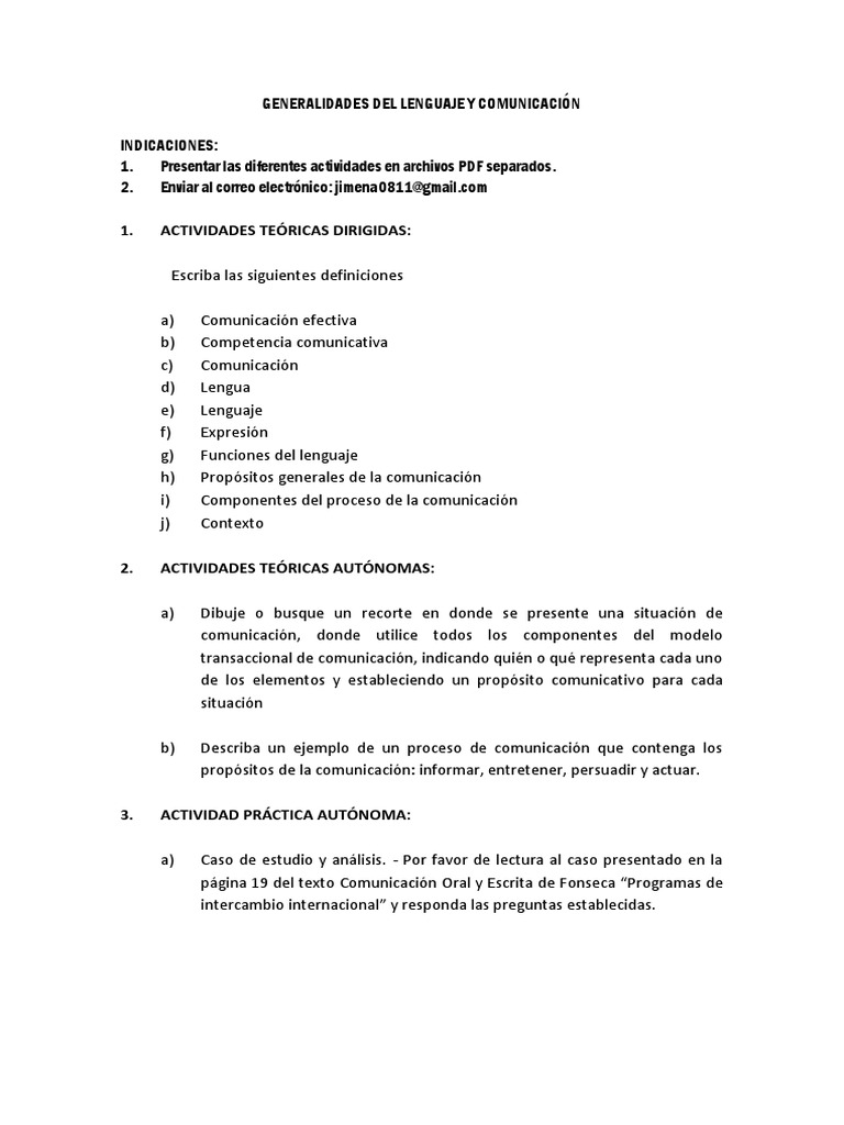 Generalidades Del Lenguaje y Comunicación PDF | PDF Generalidades Del Lenguaje y Comunicación PDF | PDF