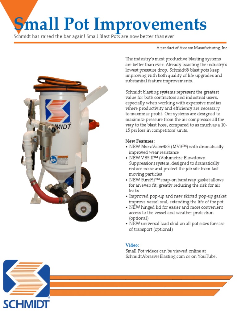 Small Pot Improvements: Schmidt Has Raised The Bar Again! Small Blast ...