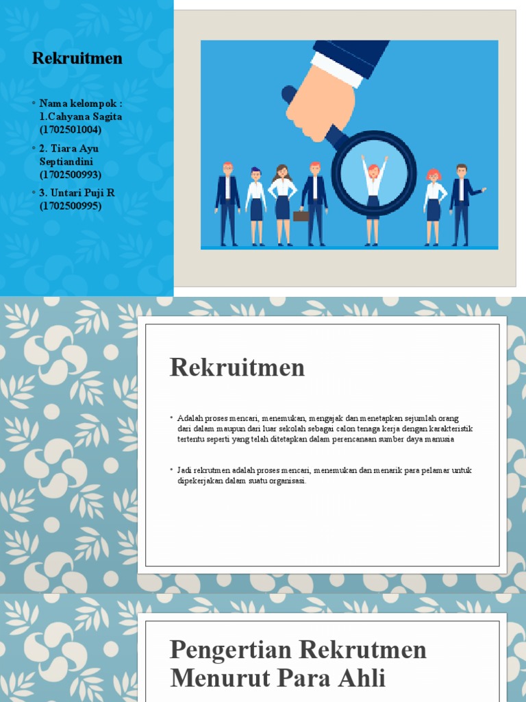 6 - Rekrutmen | PDF