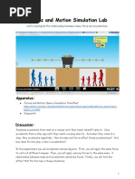 PhET - Forces Motion Basics in html5 10.3.17 | PDF | Force | Mass