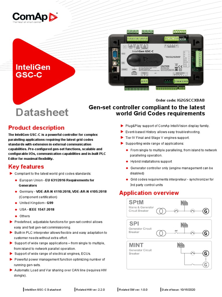 InteliGen GSC C Datasheet v3 | PDF