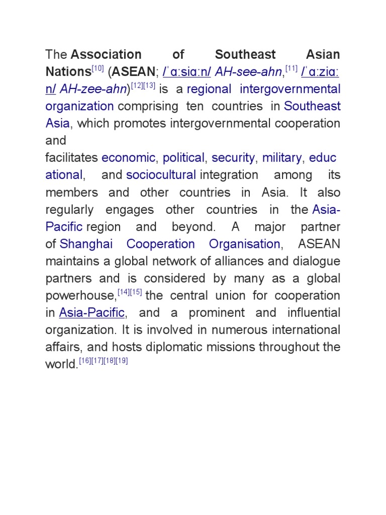 ASEAN | PDF