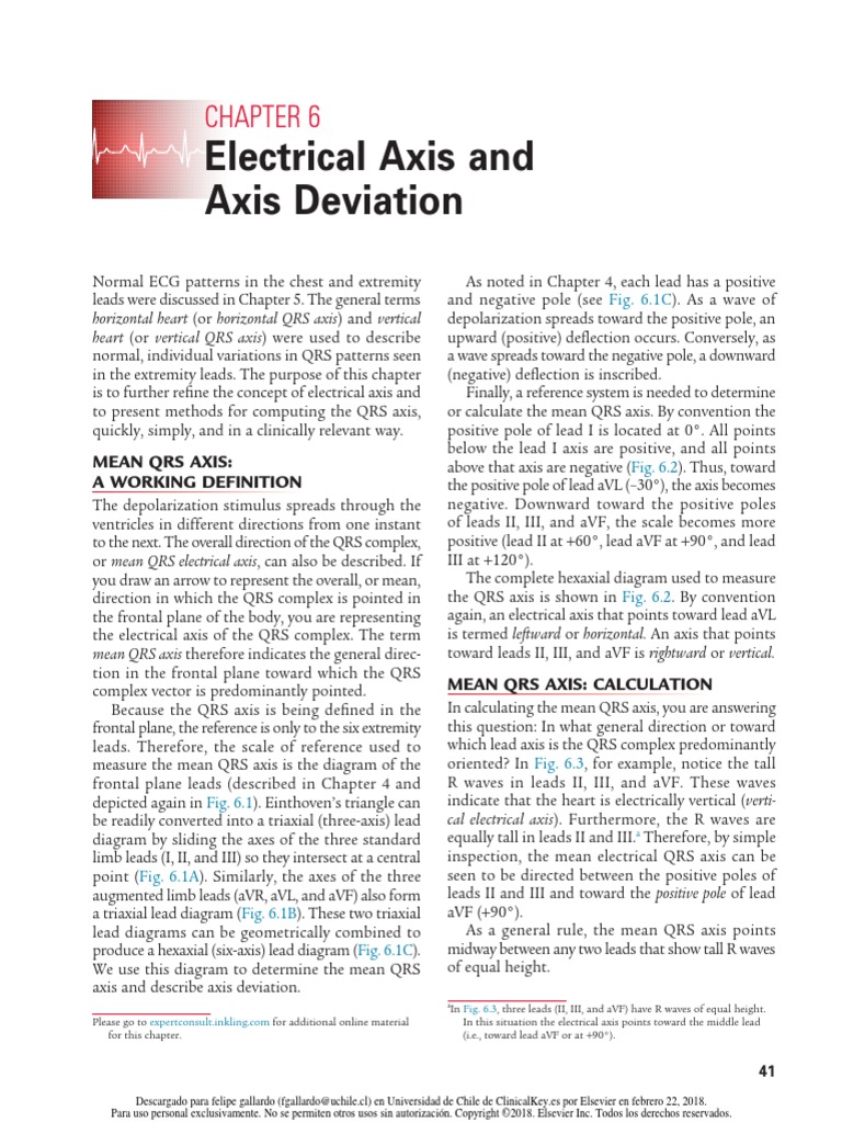 Electrical Axis and Axis Deviation: Fig. 6.1C | PDF ...