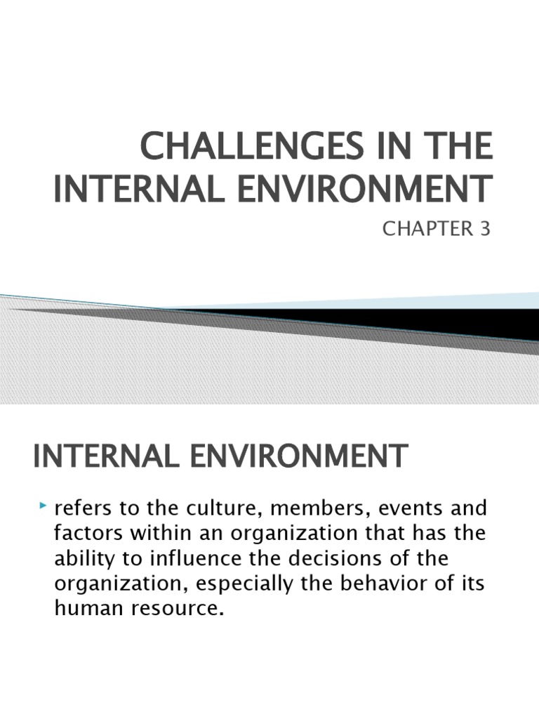 Chapter 3-Challenges in The Internal Environment | PDF | Economies ...